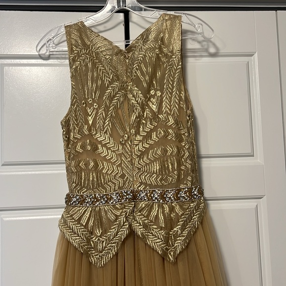 Milano | Dresses | Gold Milano Pageant Evening Gown Size 6 | Poshmark